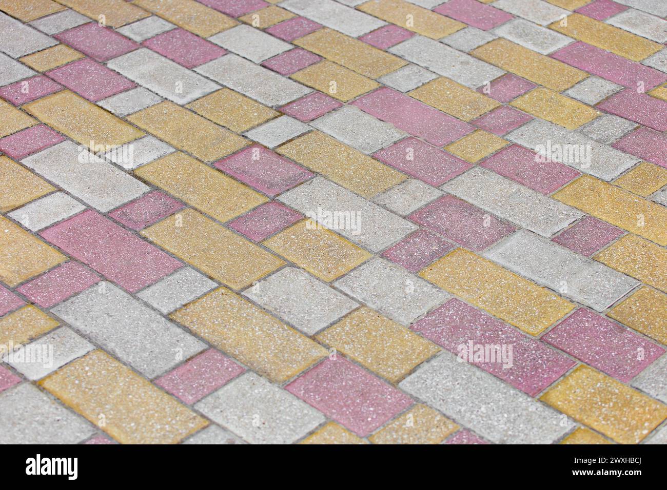 Color Diagonal Pattern Lines Stripes Paving Stone Floor Surface Street ...