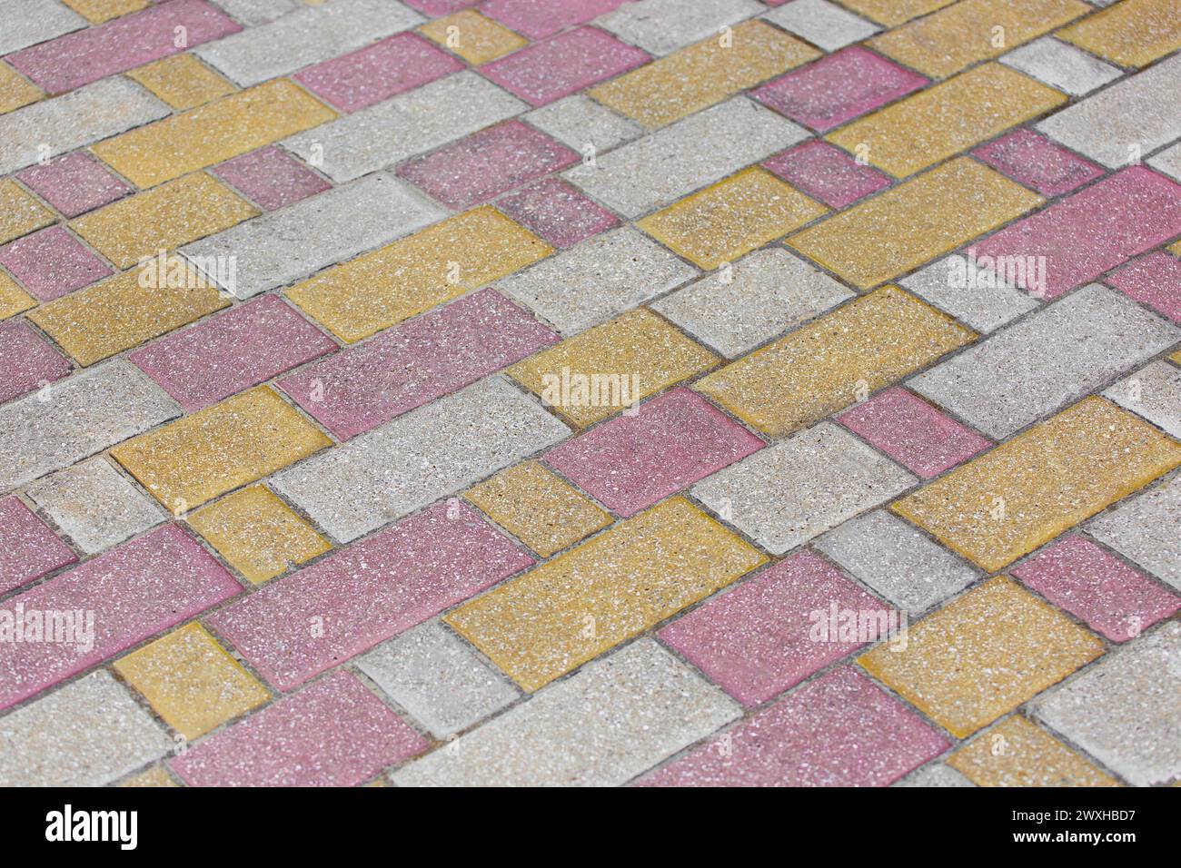 Color Diagonal Pattern Lines Stripes Paving Stone Floor Surface Street ...