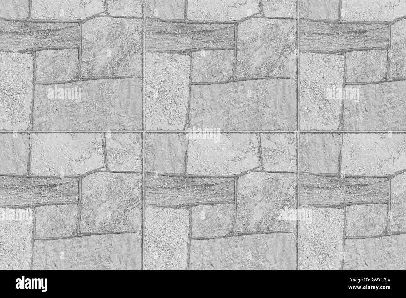 Gray color stone mosaic texture abstract rough solid pattern wall ...