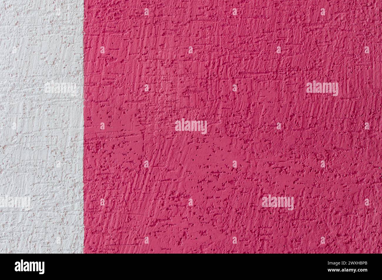 Pink rough wall abstract pattern two colors and white plaster bark ...