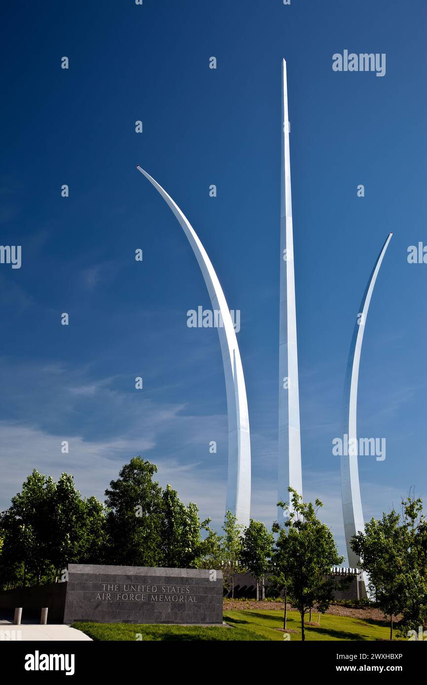 Arlington, Virginia, USA. U.S. Air Force Memorial Stock Photo - Alamy