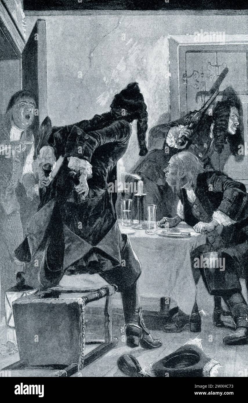 The early 1900s caption reads: "CAPTURE OF THE JACOBITE LEADERS IN ...