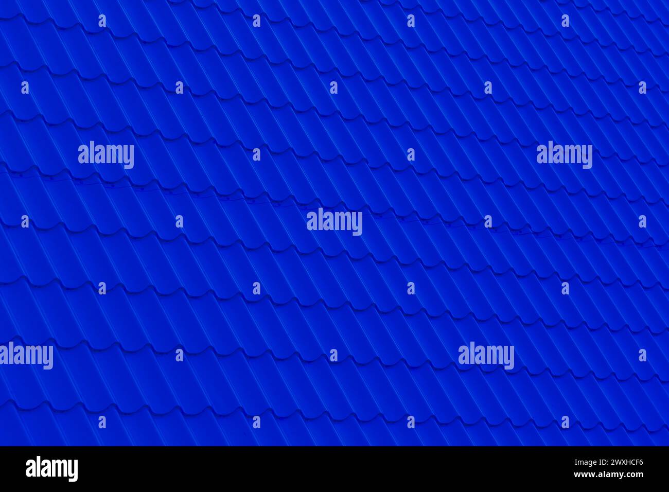 Blue Paint Tile Roof House Abstract Pattern Architecture Surface ...