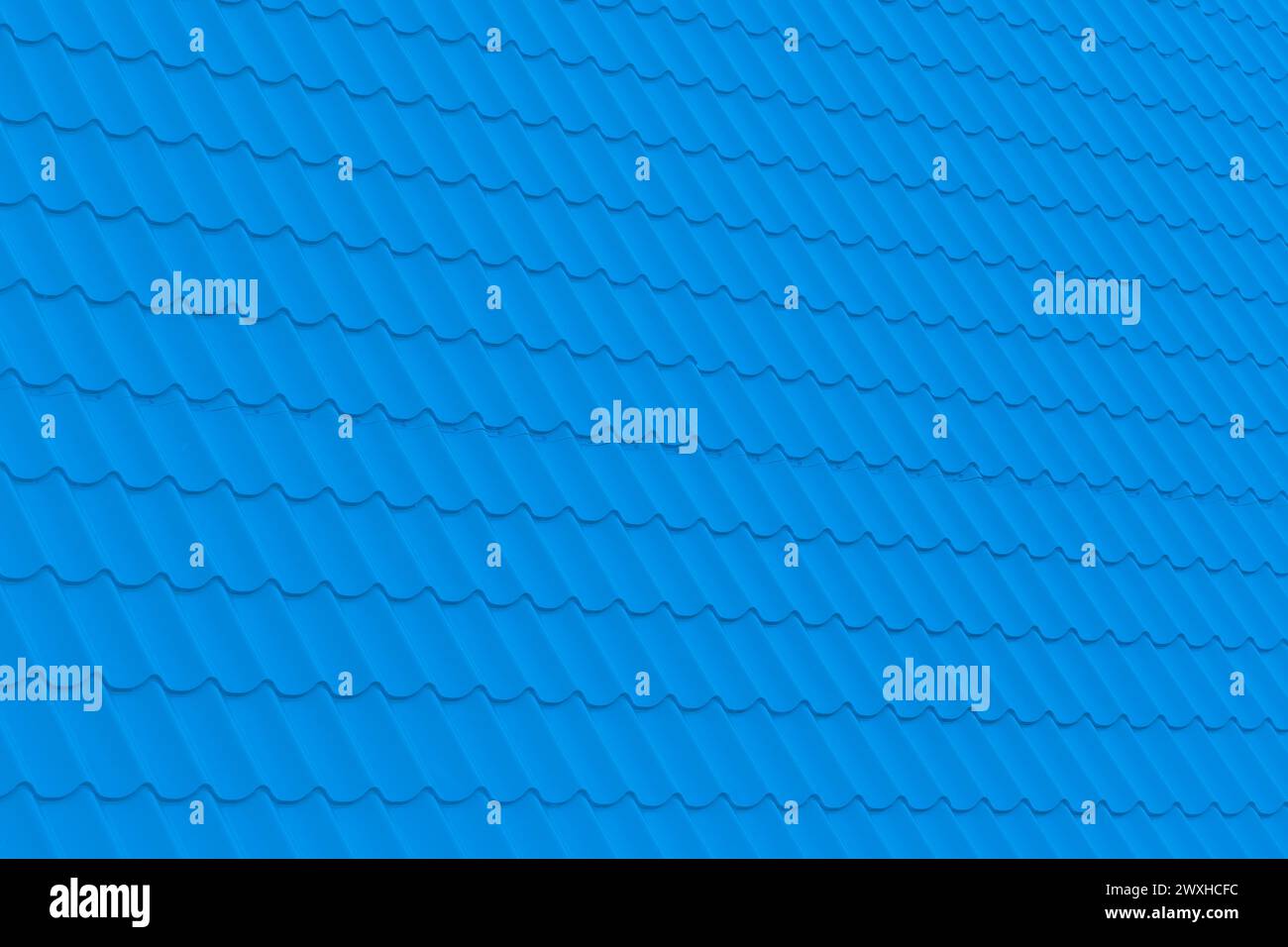 Blue Paint Tile Roof House Abstract Pattern Architecture Surface ...