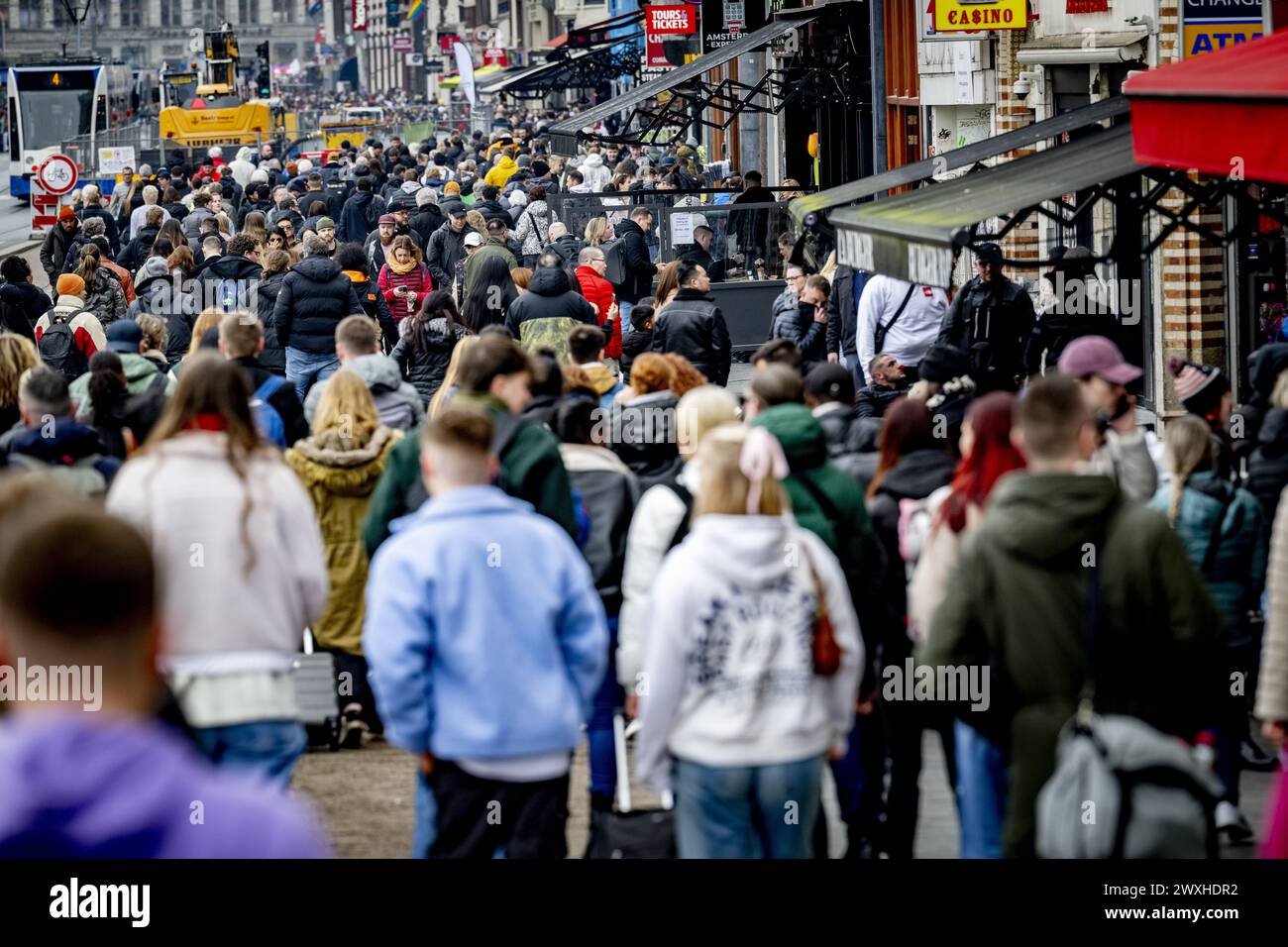 AMSTERDAM - Tourists in the center on Easter Sunday. Easter is the ...