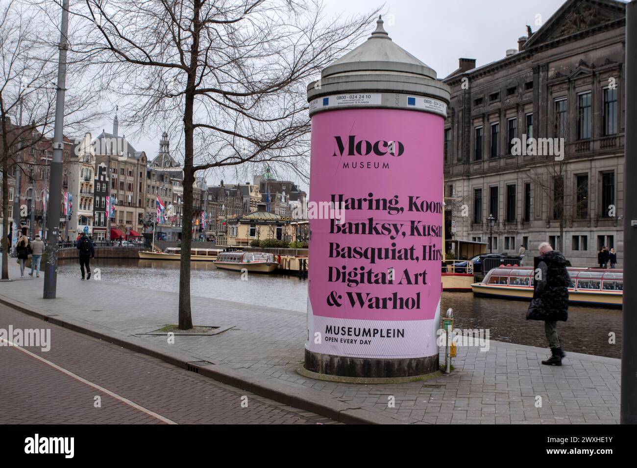Advertising Column For The Moco Museum At Amsterdam The Netherlands 21 ...