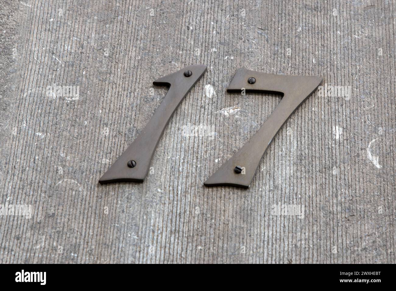 Close Up House Number 17 At Amsterdam The Netherlands 23-3-2024 Stock ...