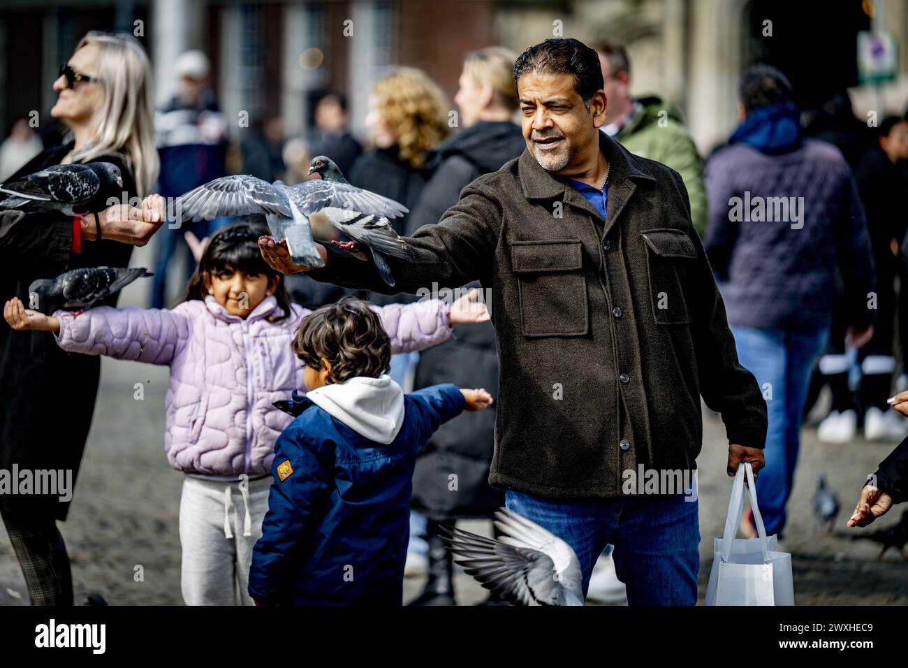 AMSTERDAM - Tourists in the center on Easter Sunday. Easter is the ...