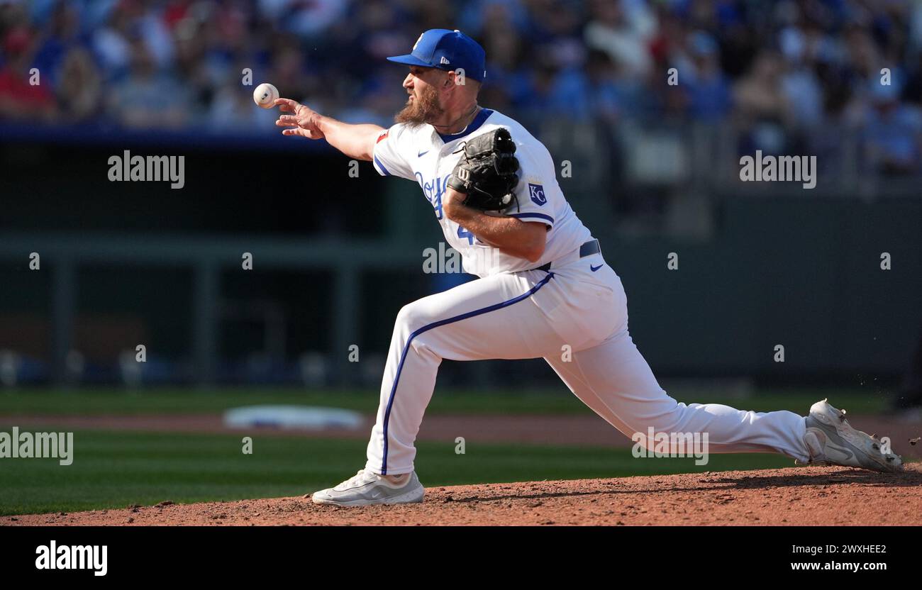 MAR 30, 2024: Kansas City Royals relief pitcher John Schreiber (46 ...