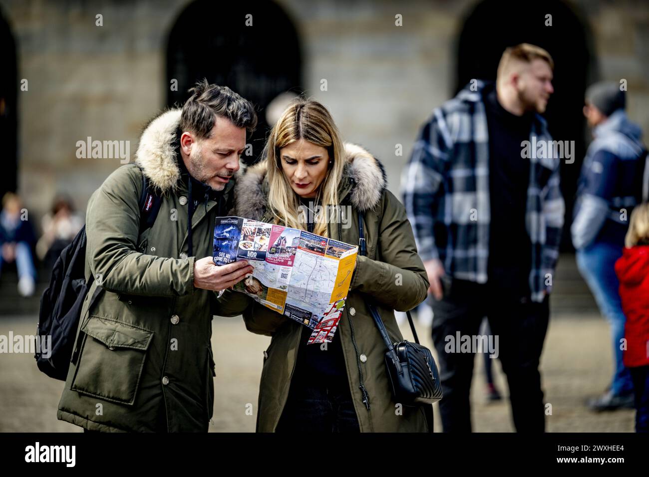 AMSTERDAM - Tourists in the center on Easter Sunday. Easter is the ...