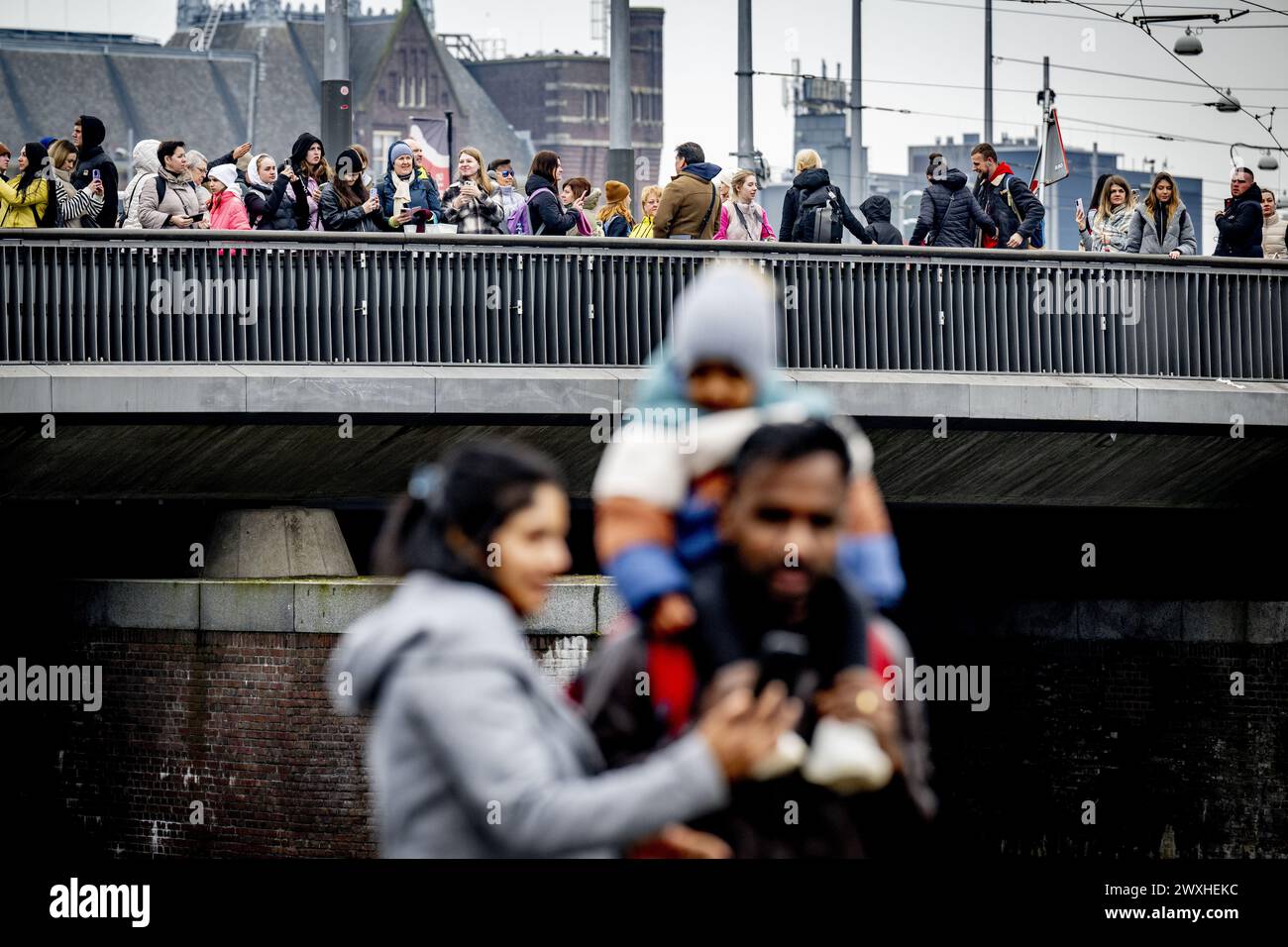 AMSTERDAM - Tourists in the center on Easter Sunday. Easter is the ...