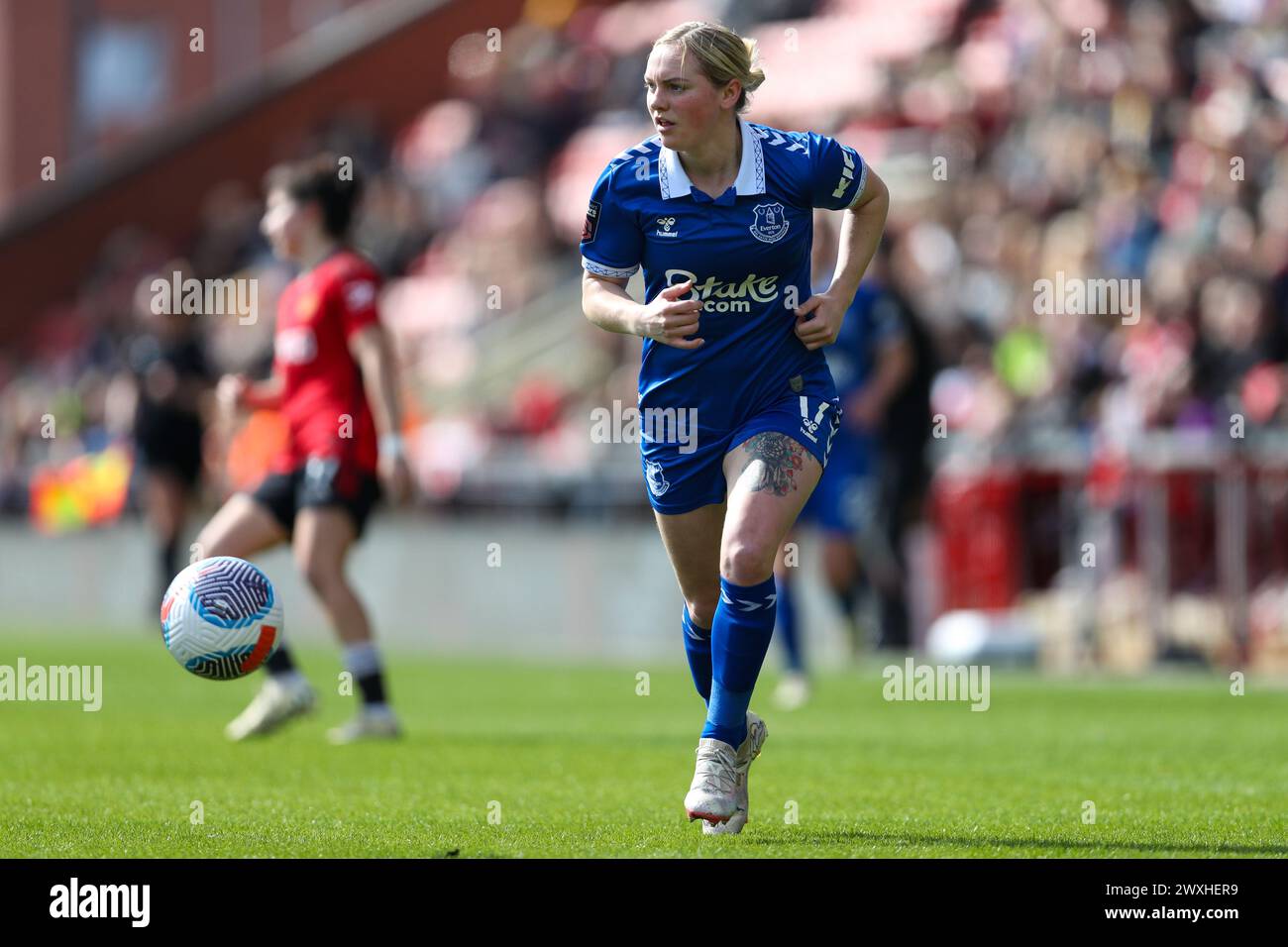 Leigh, UK. 31st March, 2024. Lucy Hope during the Barclays Women’s ...