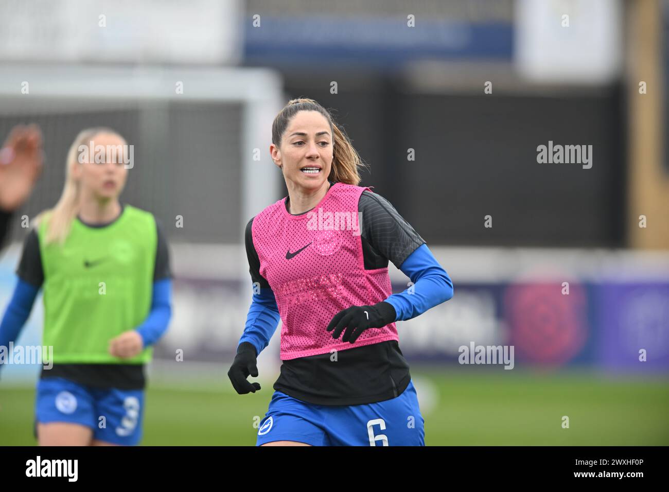 Vicky Losada (6 Brighton) wu during the Barclays FA Women's Super ...