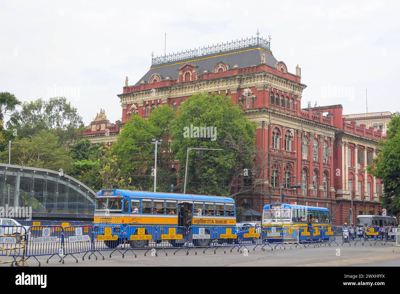 View of Writers' Building, a famous historical landmark located in ...