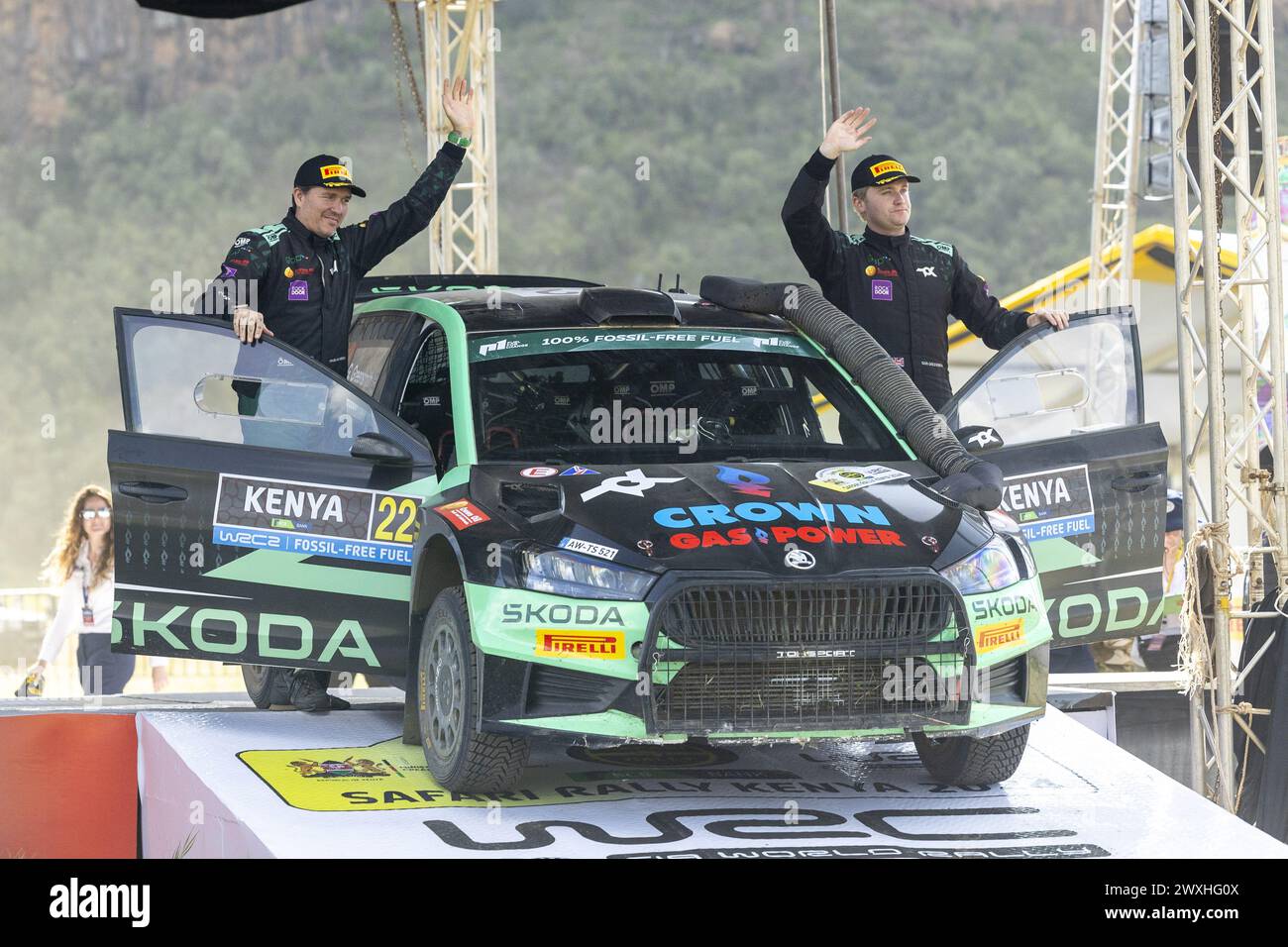 GREENSMITH Gus, ANDERSSON Jonas, Skoda Fabia RS Rally2, portrait during ...