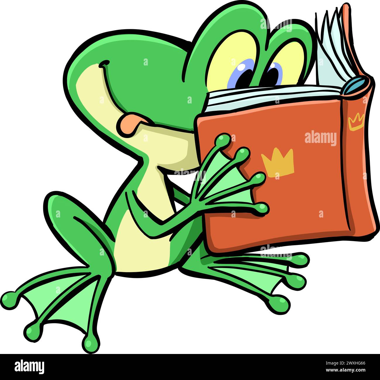 Student book cute apple Cut Out Stock Images & Pictures - Alamy