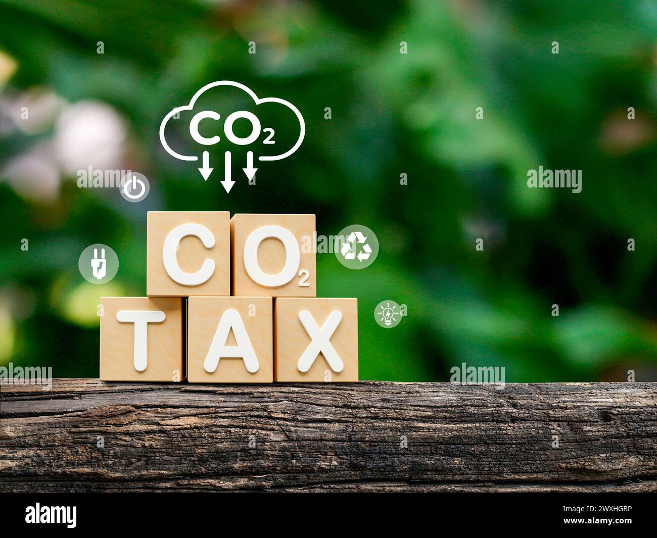 carbon neutral and net zero emissions concepts. natural environment A ...