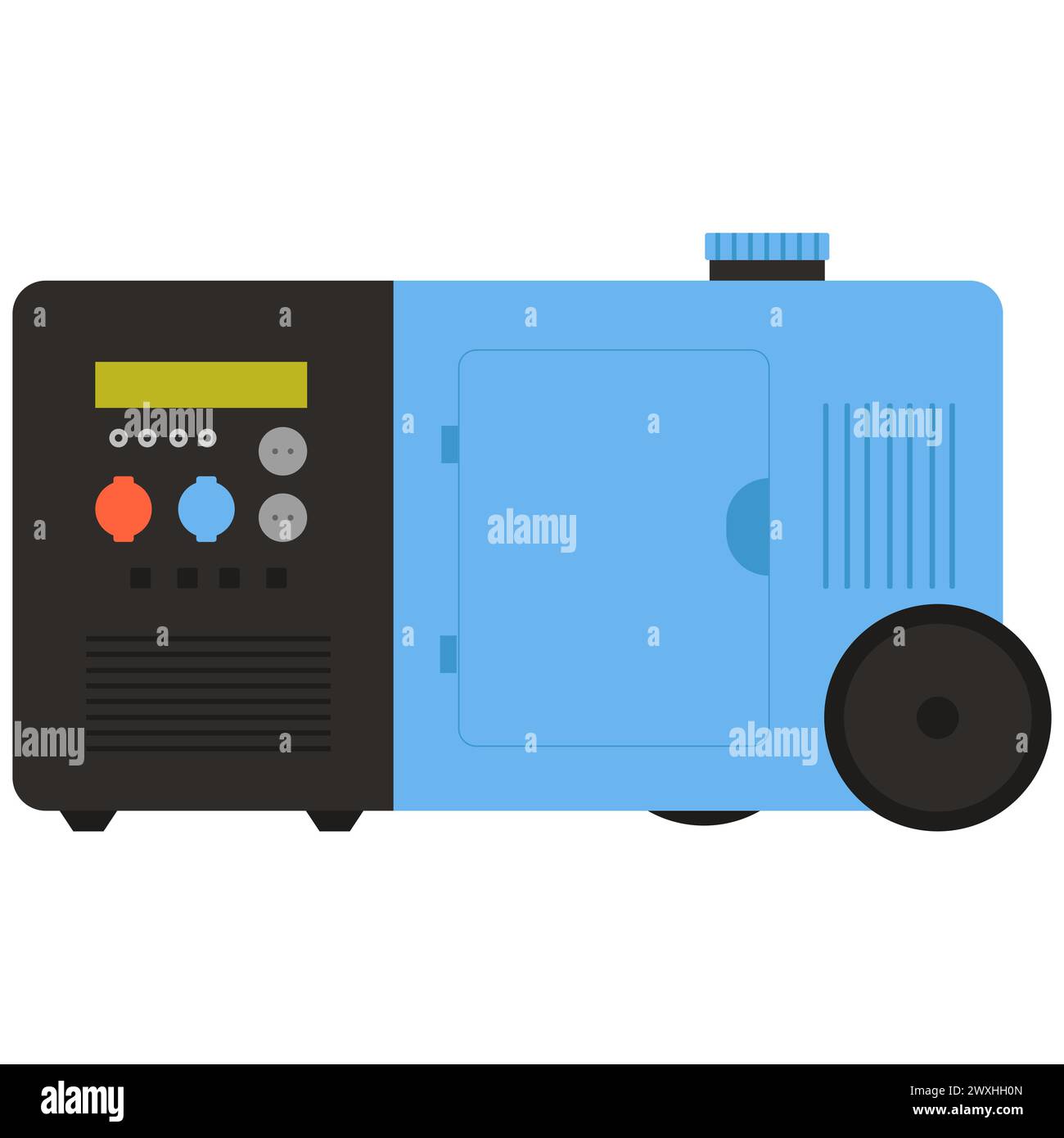 Industrial electric generator device. Portable gasoline generator ...