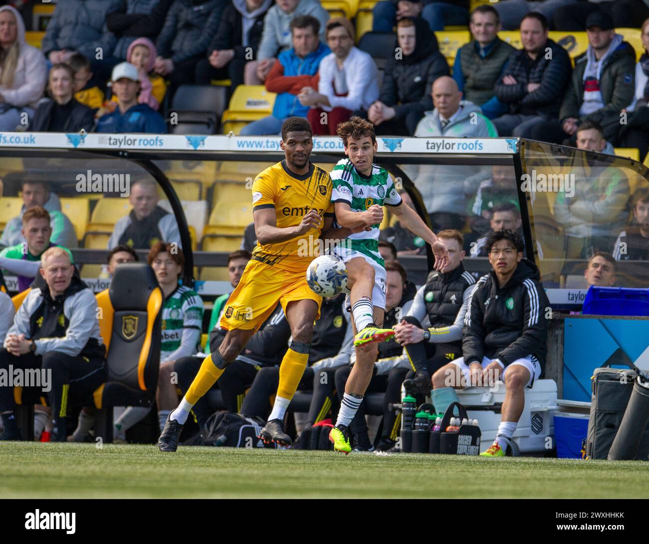 Almondvale Stadium, Livingston, Scotland. 31st March 2024; 31st March ...