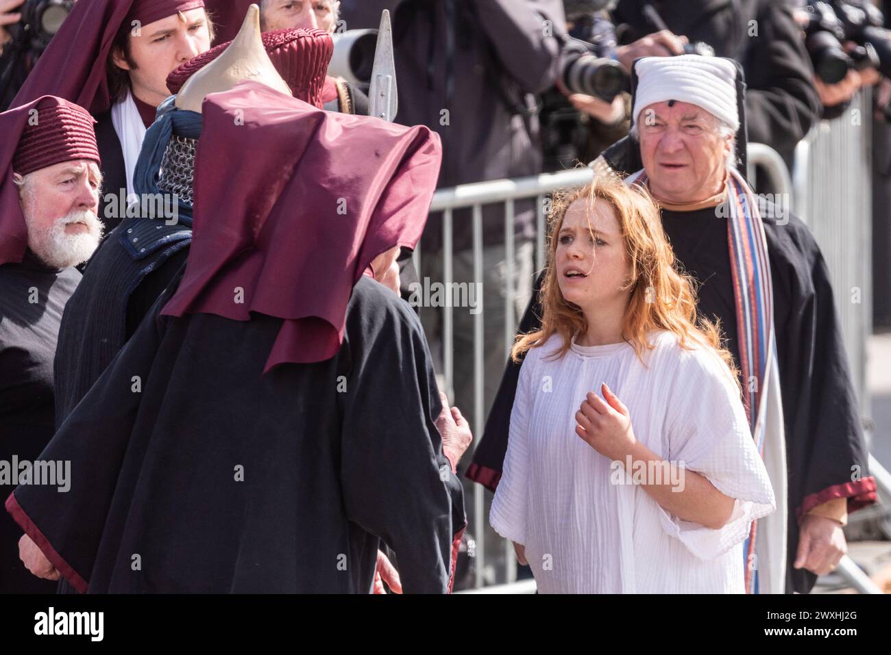 The Passion of Christ open air play by Wintershall in Trafalgar Square ...