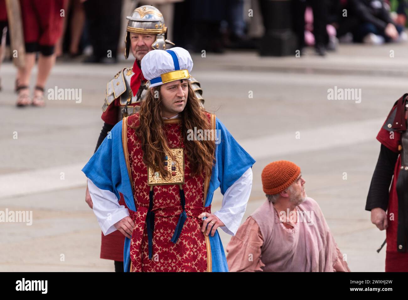 The Passion of Christ open air play by Wintershall in Trafalgar Square ...