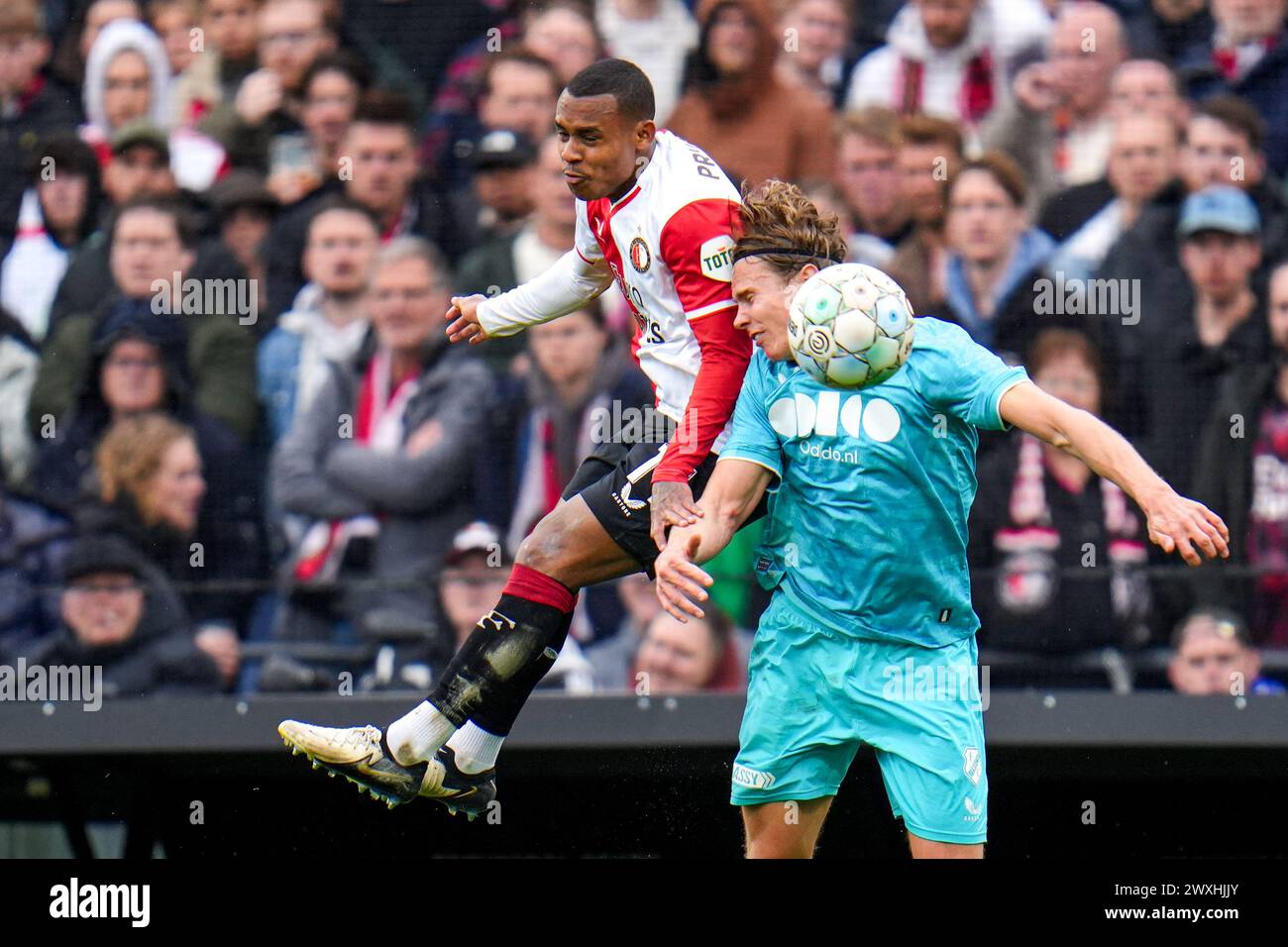 Niklas vesterlund heads the ball hi-res stock photography and images ...