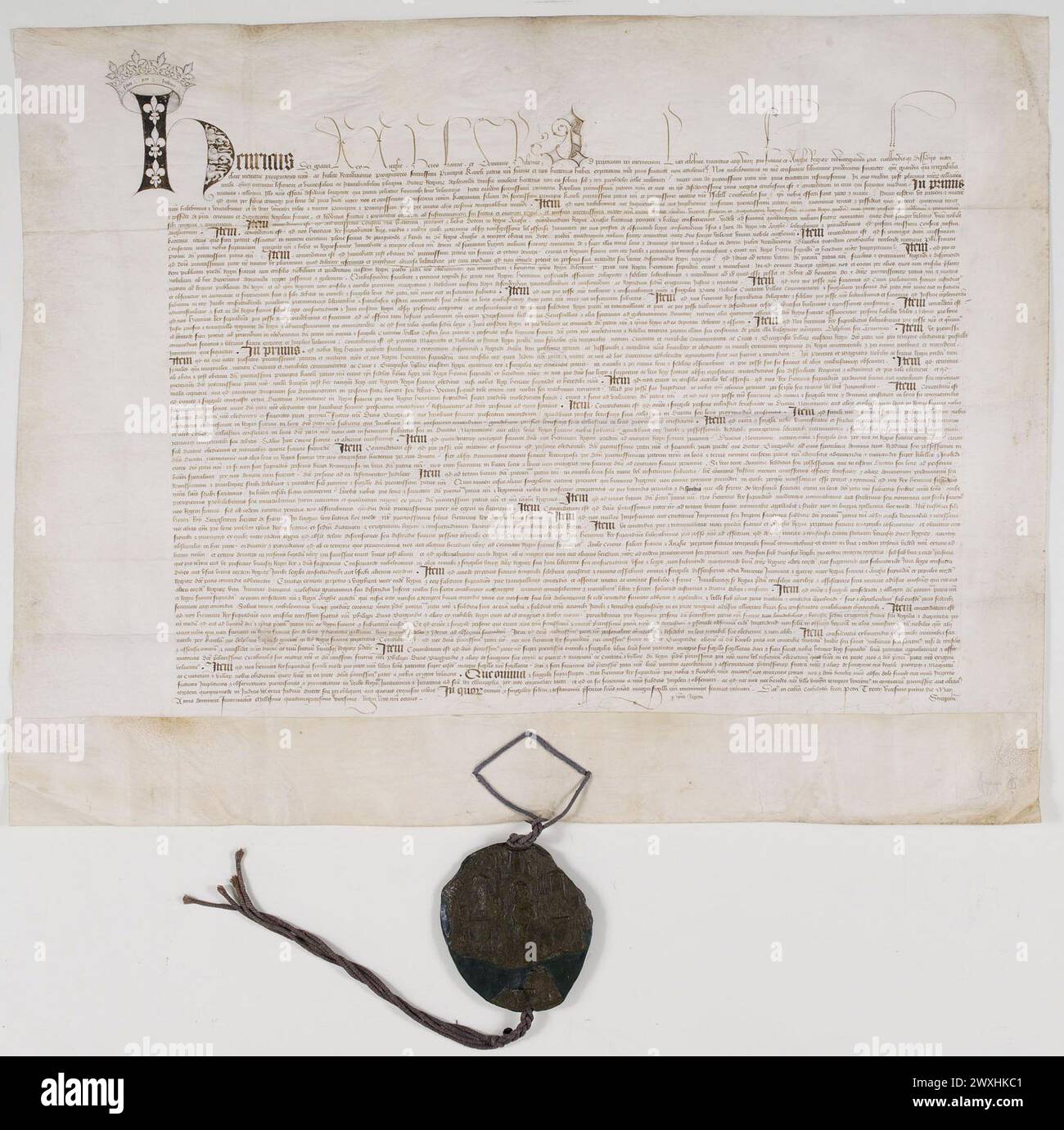 The ratification of the treaty of troyes hi-res stock photography and ...