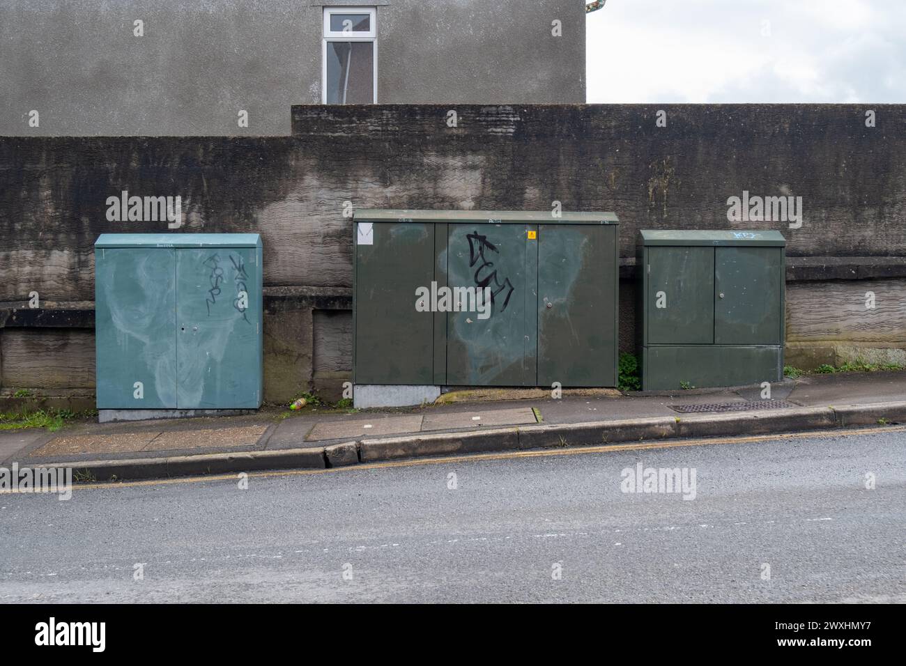 BT junction box, Bristol (Mar 24 Stock Photo - Alamy