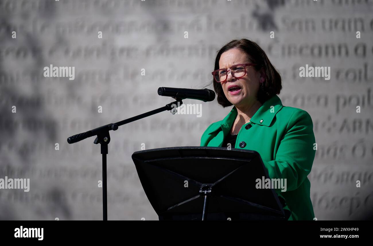 Sinn Fein President Mary Lou McDonald Lynn Boylan Daithi Doolan ...