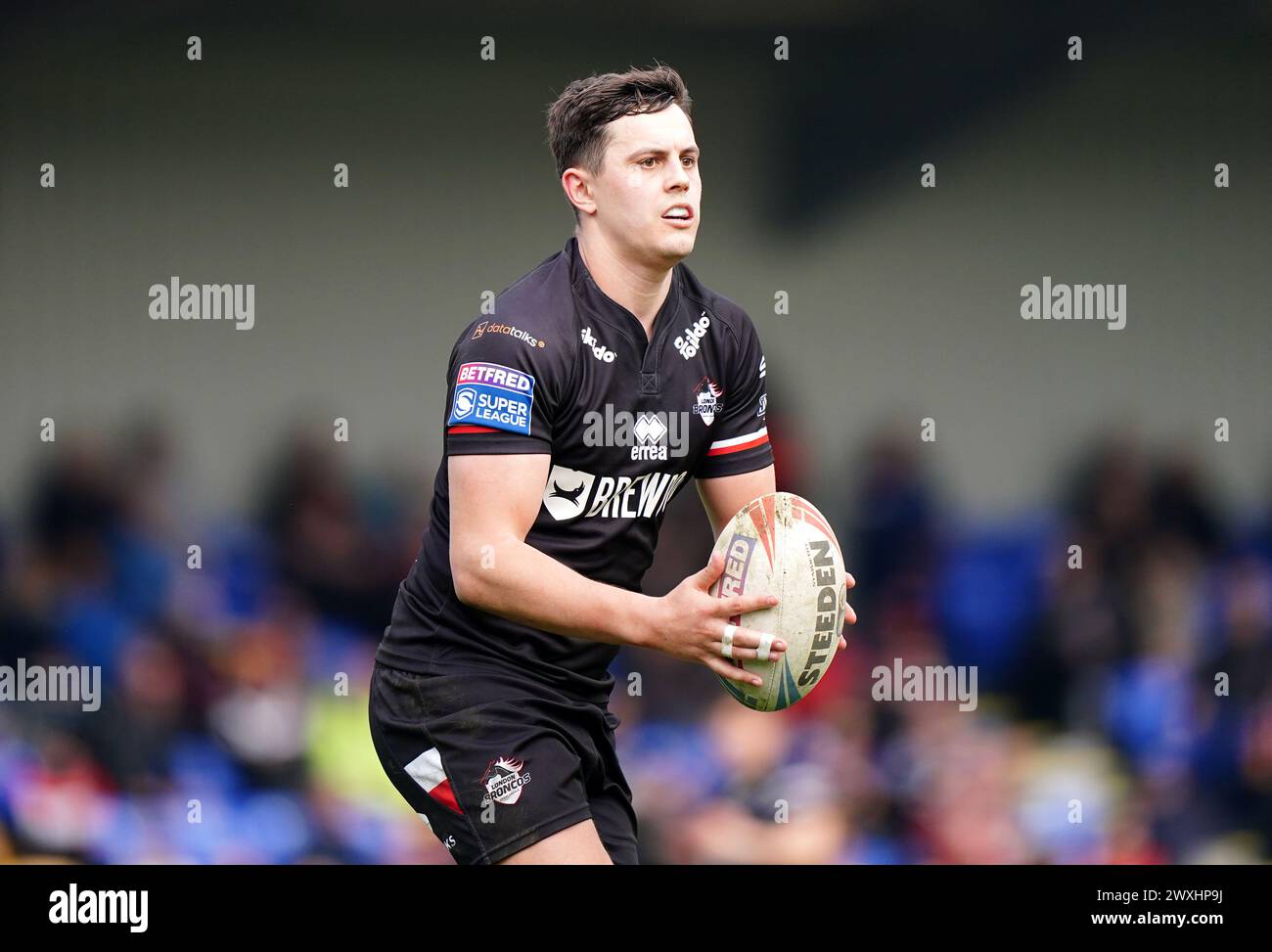 London Broncos' Alex Walker during the Betfred Super League match at the Cherry Red Records ...
