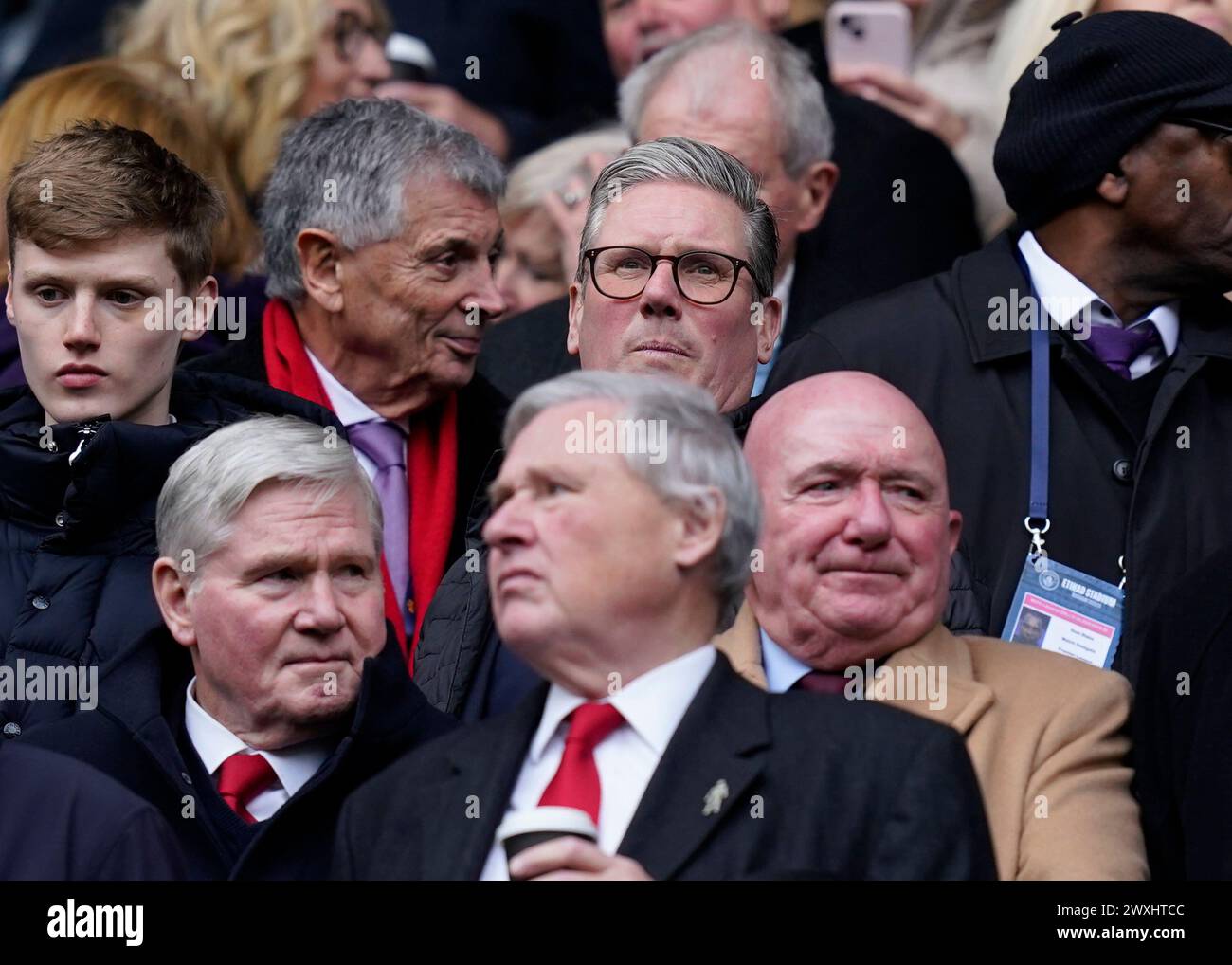 Manchester, UK. 31st Mar, 2024. Labour leader and Arsenal fan Sir Keir ...