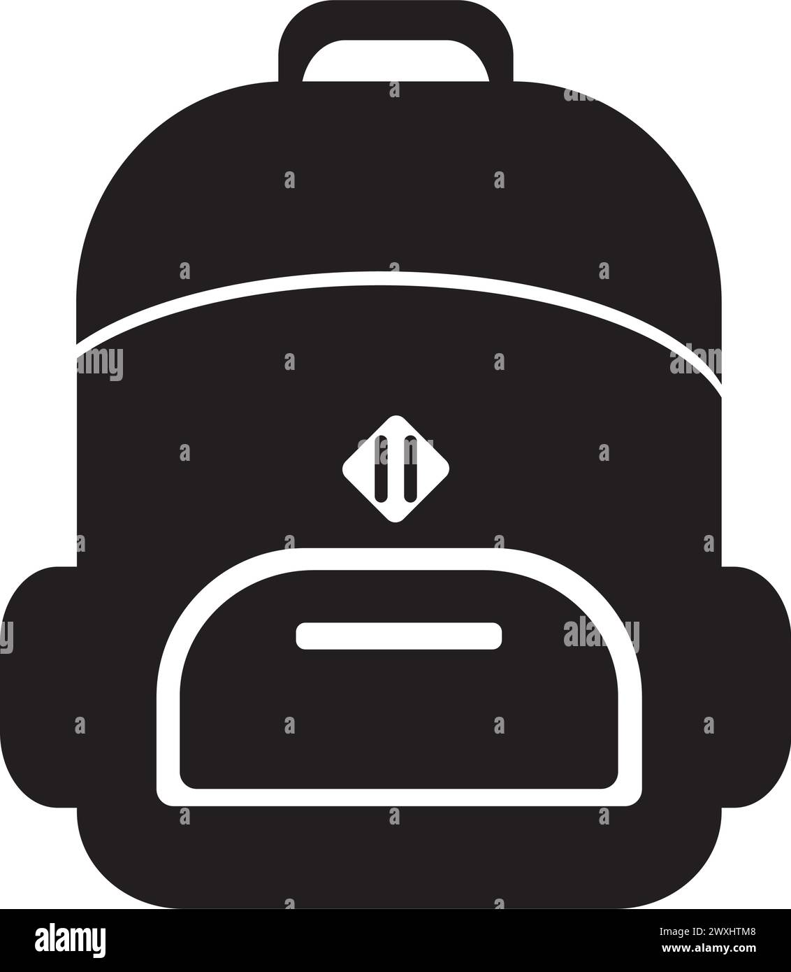 bagpack travel icon logo design illustration Stock Vector Image & Art ...