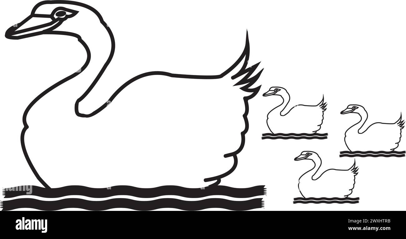 goose icon vector illustration symbol design Stock Vector Image & Art ...