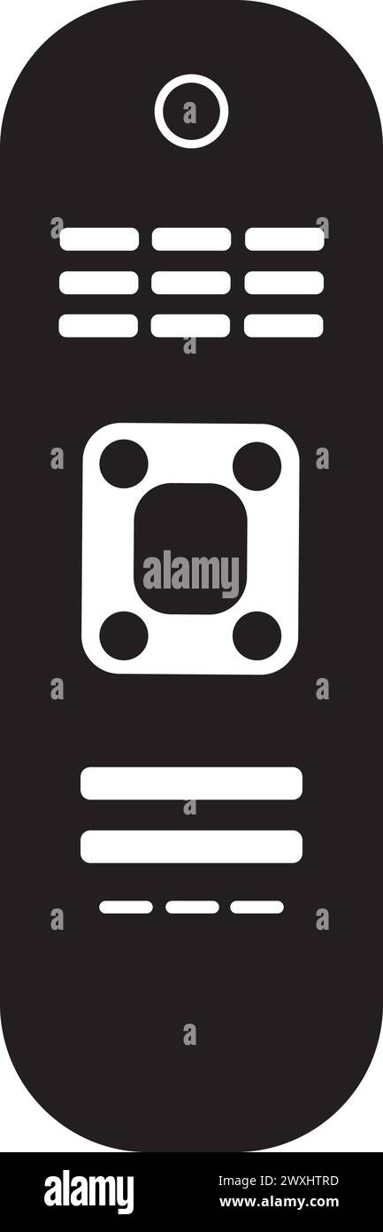 Black tv remote hand Stock Vector Images - Alamy