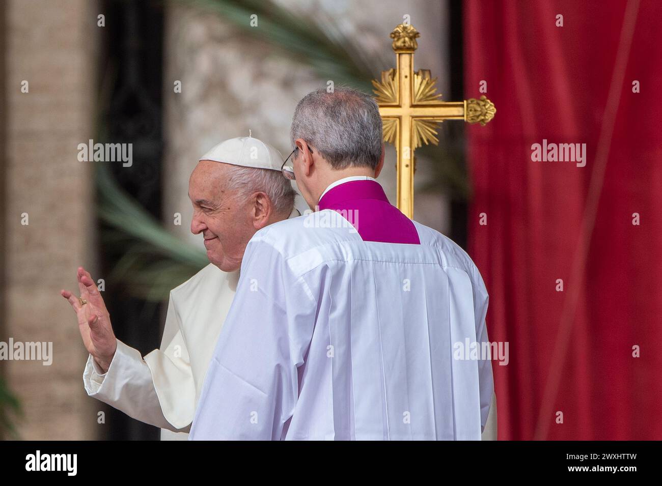 Vatican, Vatican. 31st Mar, 2024. Italy, Rome, Vatican, 2024/3/31 .Pope ...