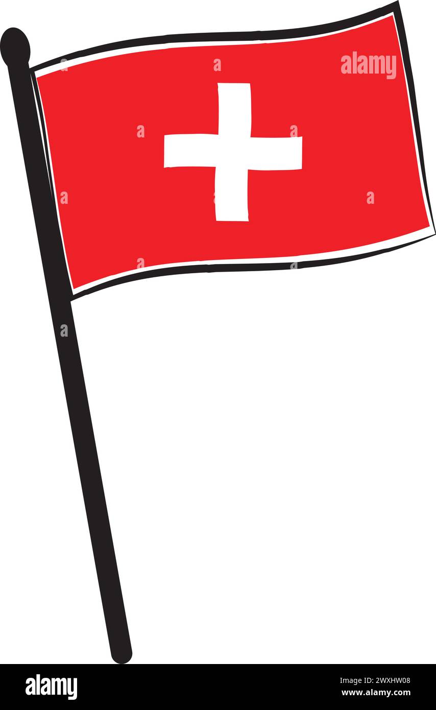 swiss flag icon vector illustration symbol design Stock Vector Image ...