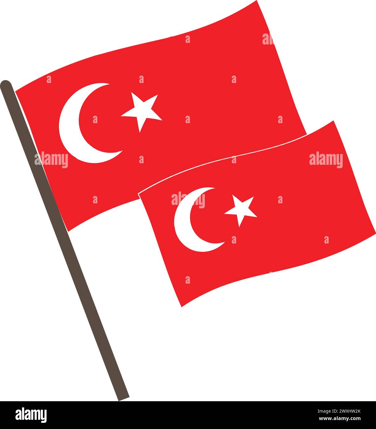 turkey flag icon vector illustration symbol design Stock Vector Image ...