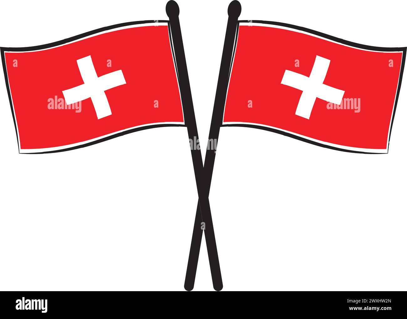 swiss flag icon vector illustration symbol design Stock Vector Image ...