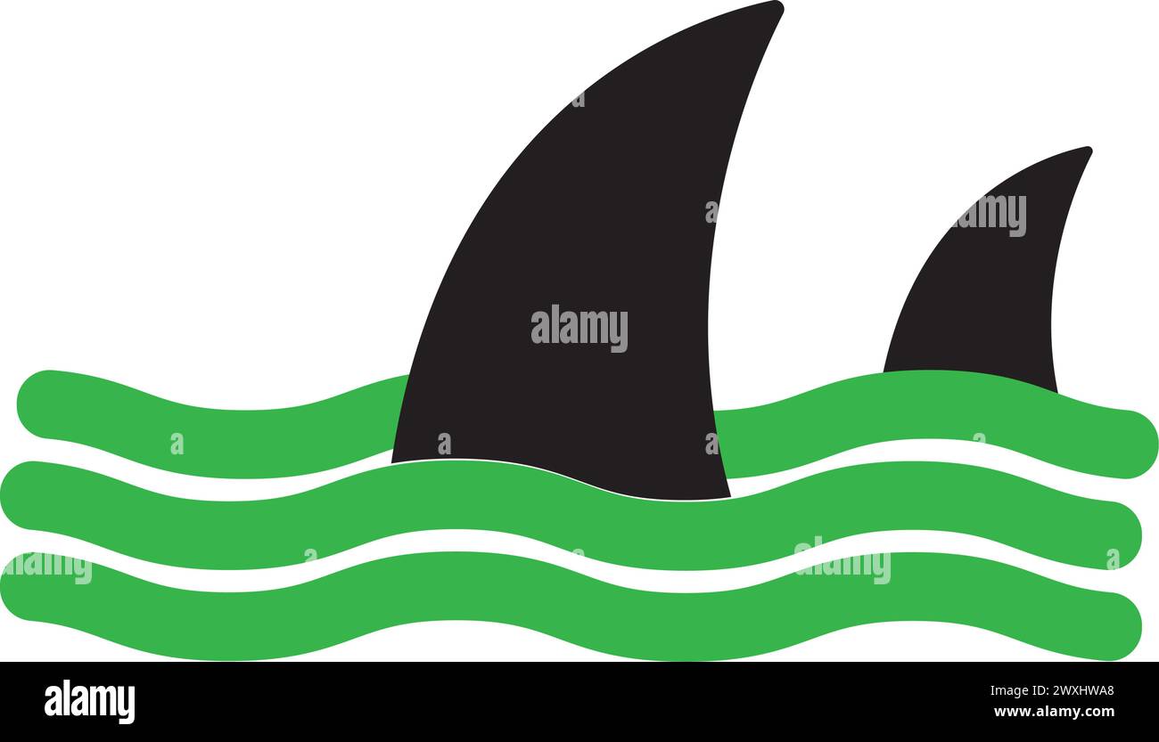 shark fin icon vector illustration symbol design Stock Vector Image ...