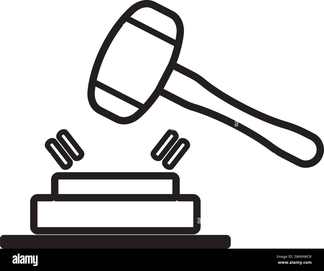 Mallet vector icon illustration symbol design Stock Vector Image & Art ...