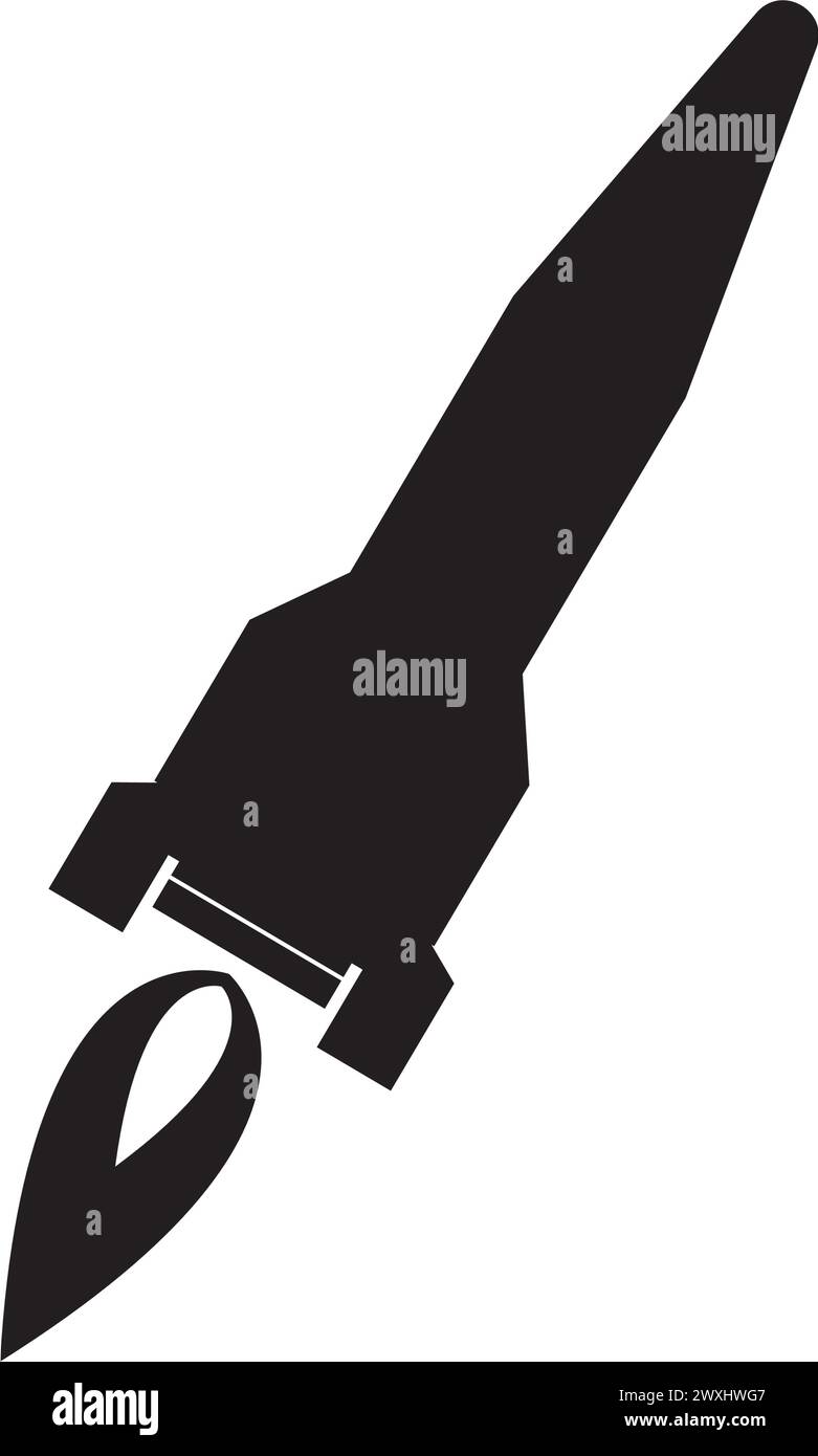 long-range missile icon vector illustration simple design Stock Vector Image & Art - Alamy