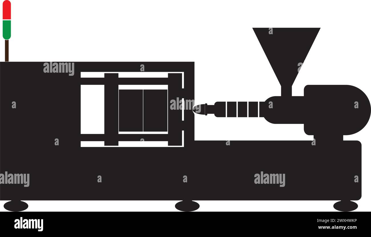 Vector diagram of an electric or hydraulic injection molding machine ...