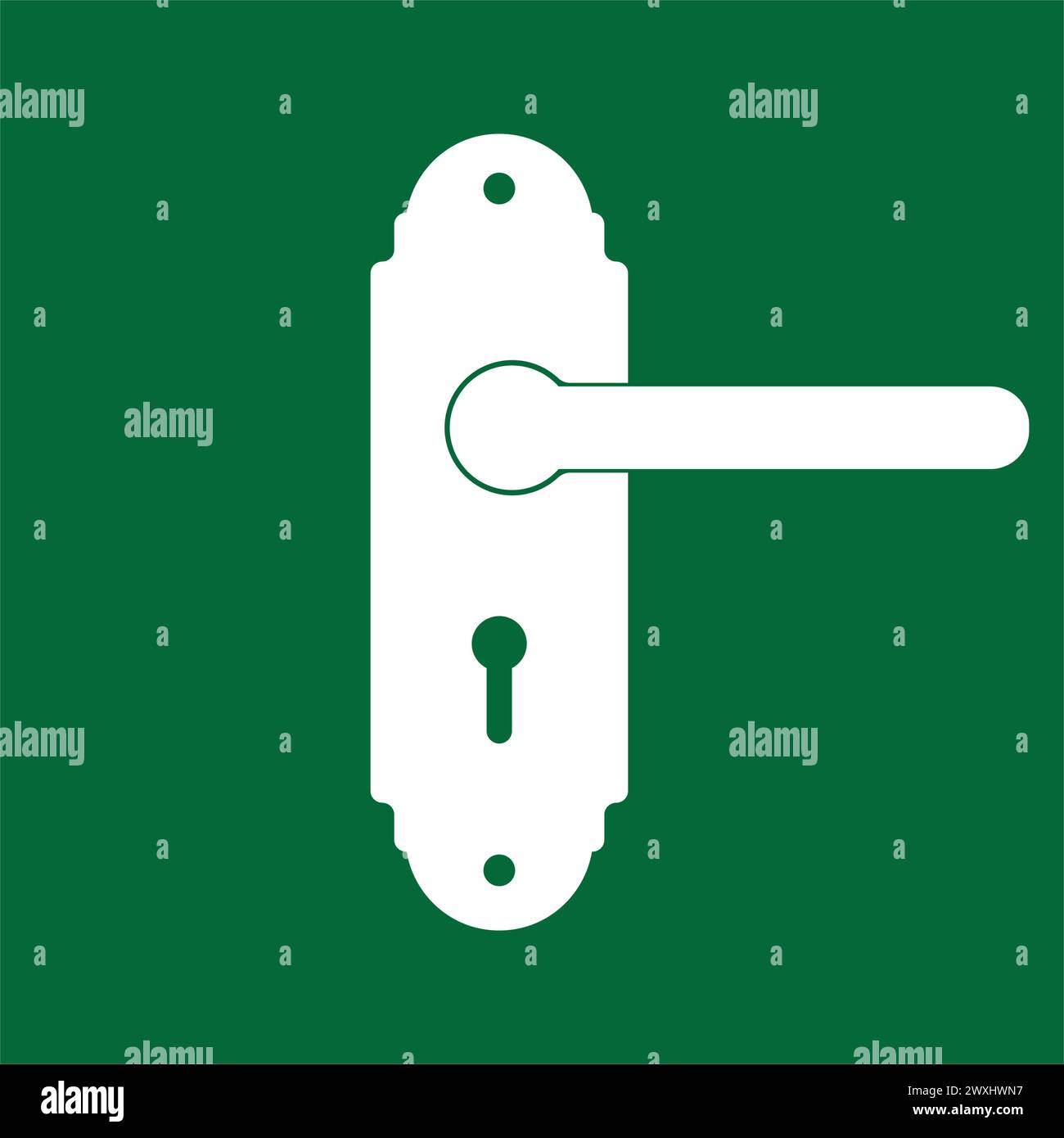Round door knob Stock Vector Images - Alamy