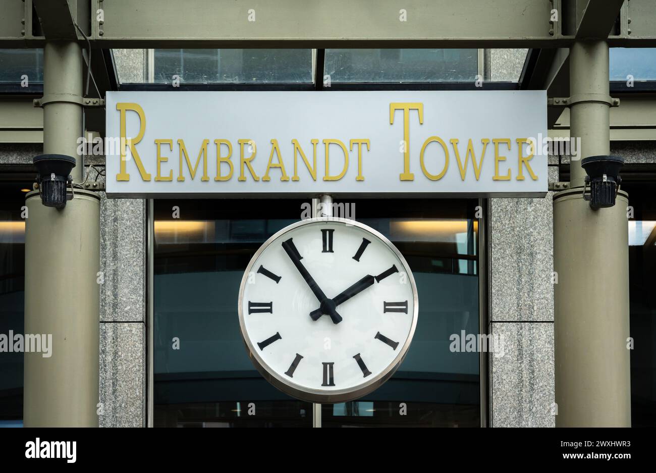 Amsterdam, The Netherlands, 29.03.2024, Rembrandt Tower, an office ...