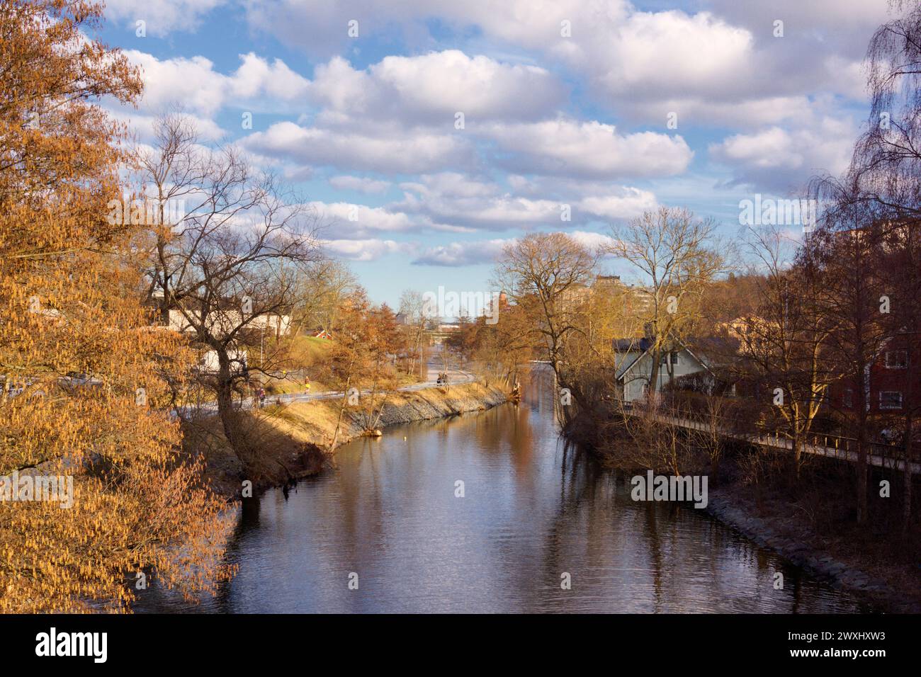 People walk along the Karlberg Canal in Stockholm Stock Photo - Alamy