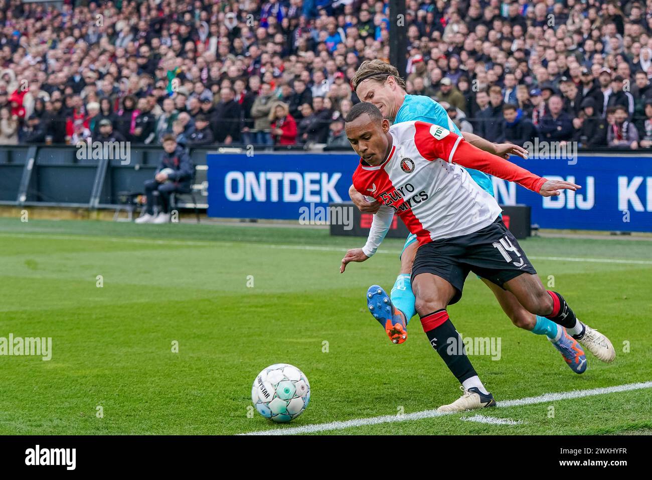 ROTTERDAM, 31-03-2024, Stadium Feijenoord de kuip, Dutch football ...