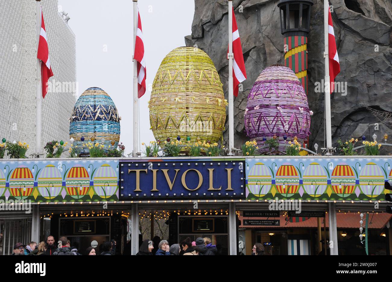 Copenhagen, Denmark /31 March 2024/Visitors enjoy easter sunday in ...