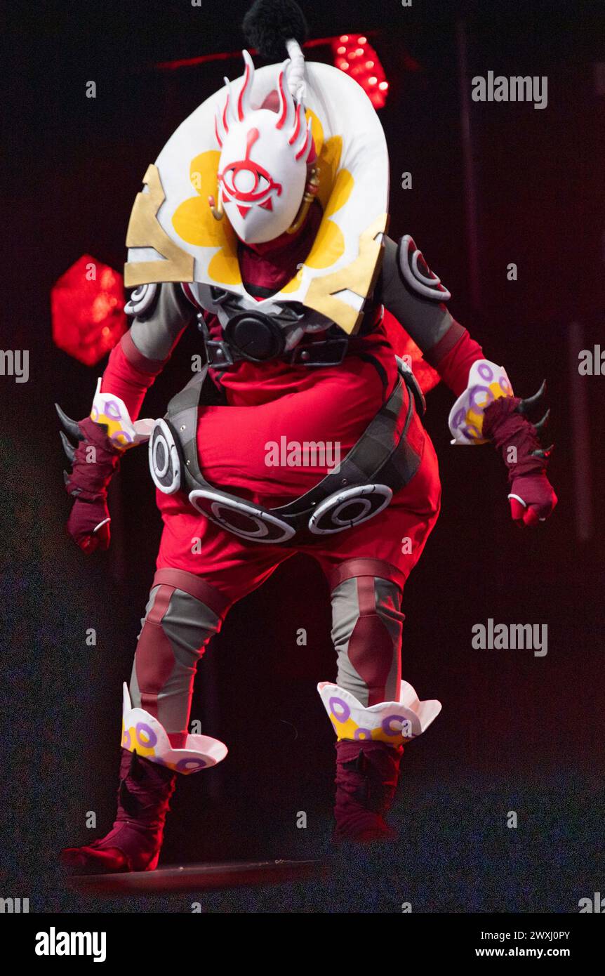 Lausanne, Switzerland. 31st Mar, 2024. A Master Kohga costume from the ...