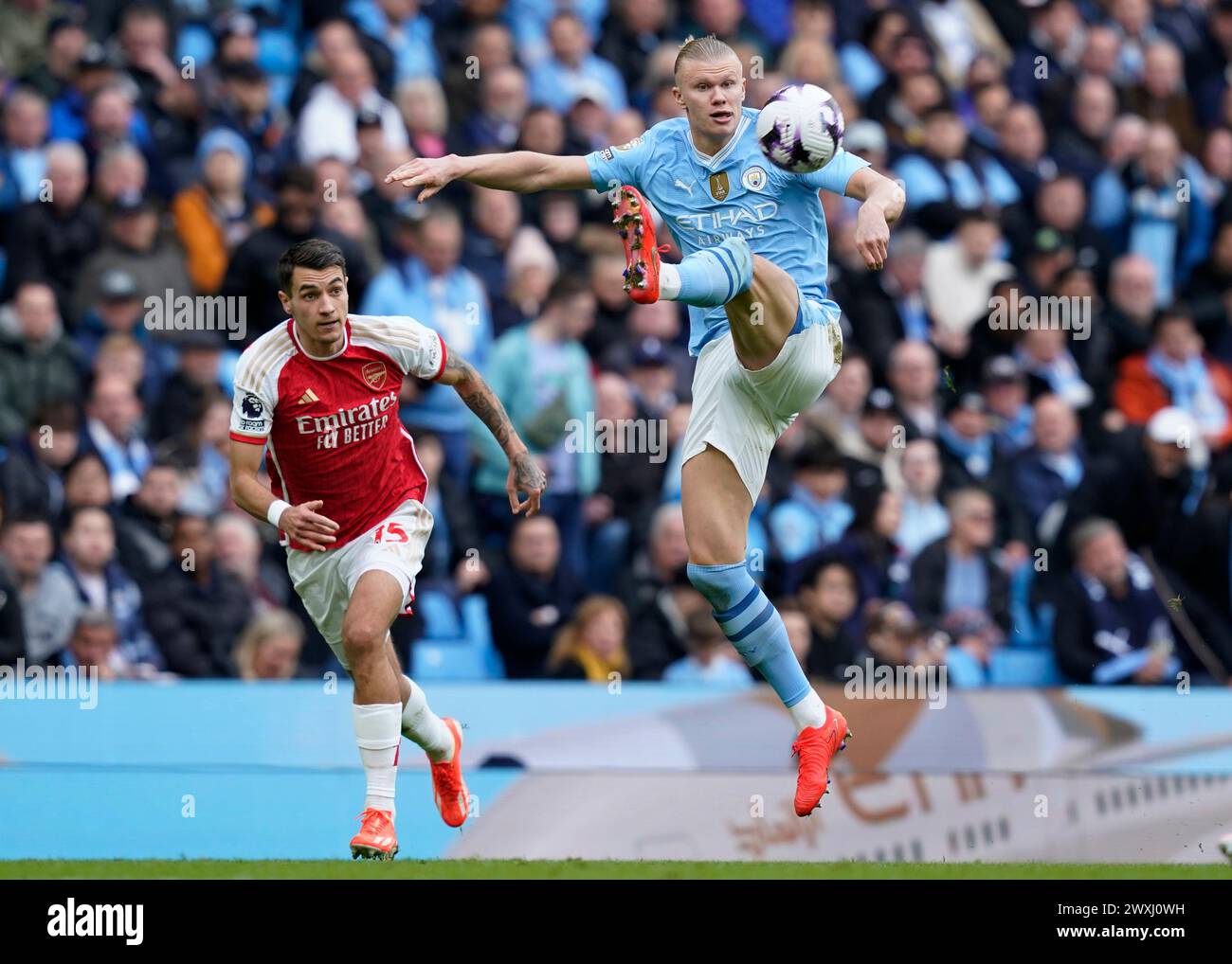 Erling haaland 2024 arsenal hi-res stock photography and images - Alamy