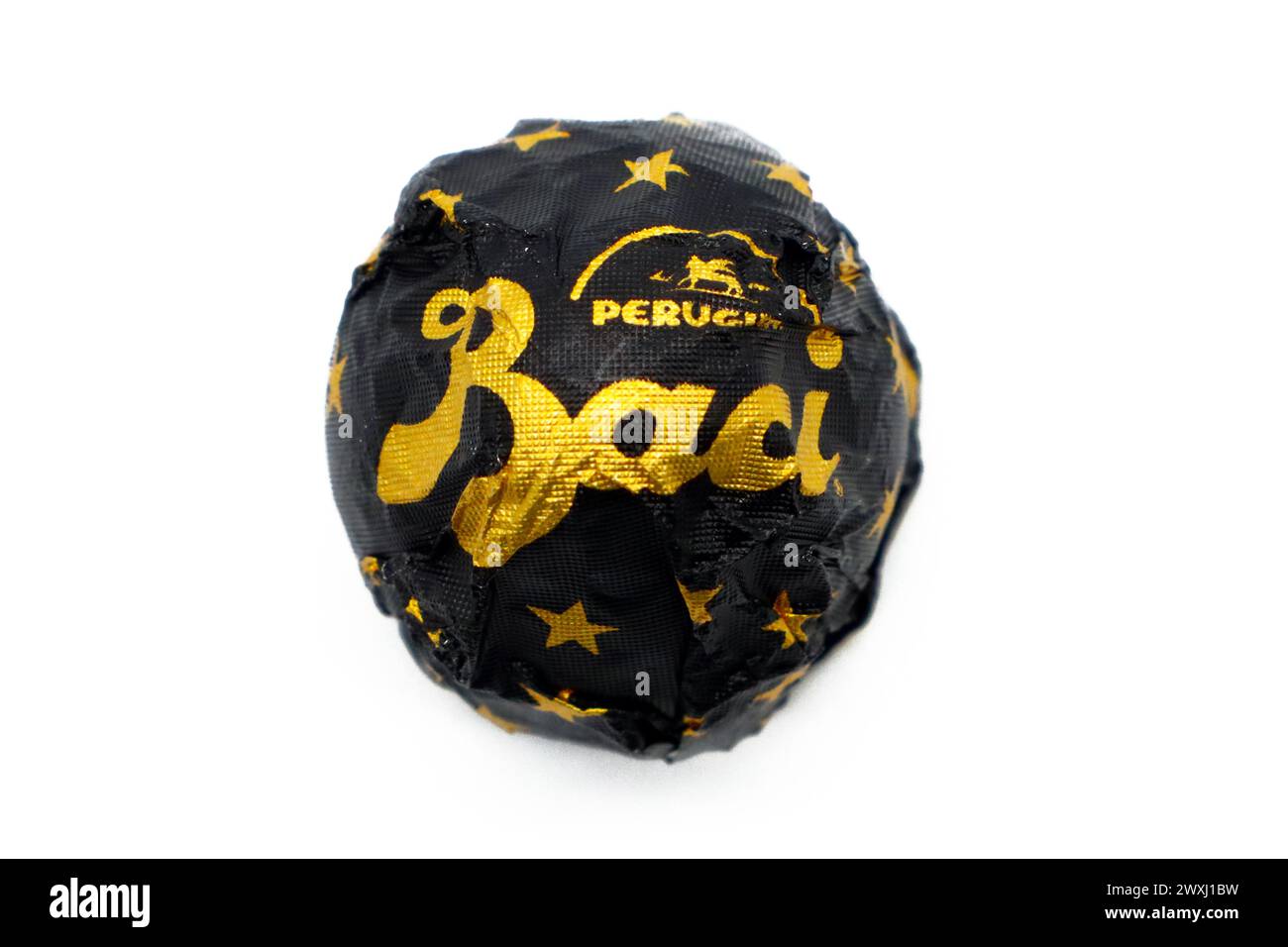 Baci Perugina Chocolate with hazelnut grains and whole hazelnut coated ...